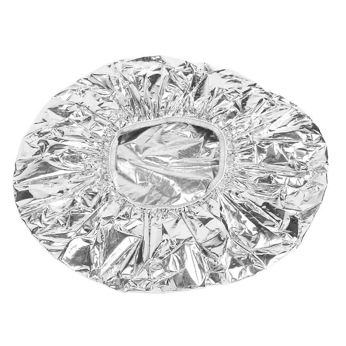 Shower Cap Heat Insulation Aluminum Foil Hat Elastic Bathing Cap for ...