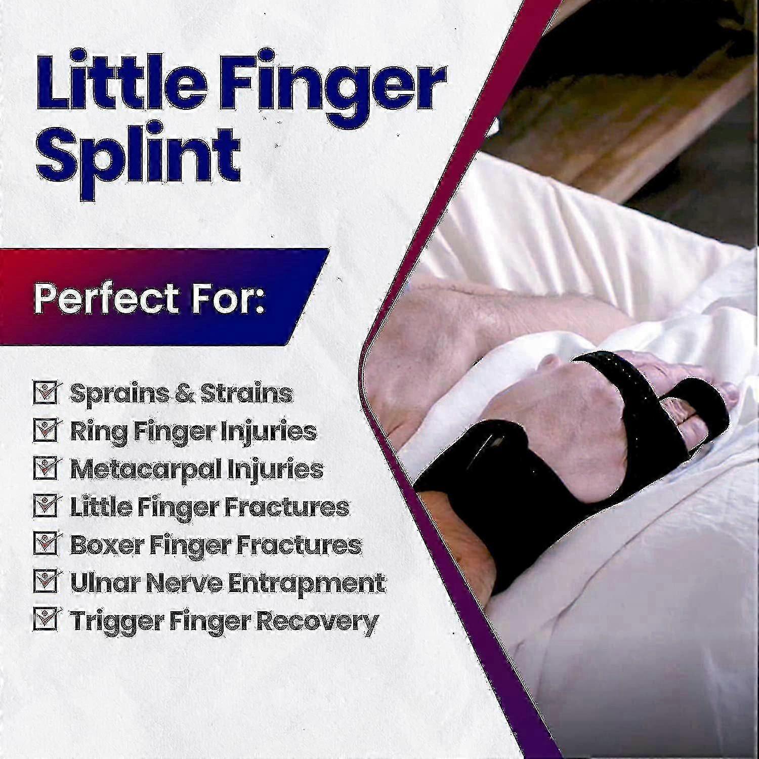 Metacarpal Finger Splint Hand Brace, Ulnar Gutter Splint | Fruugo UK