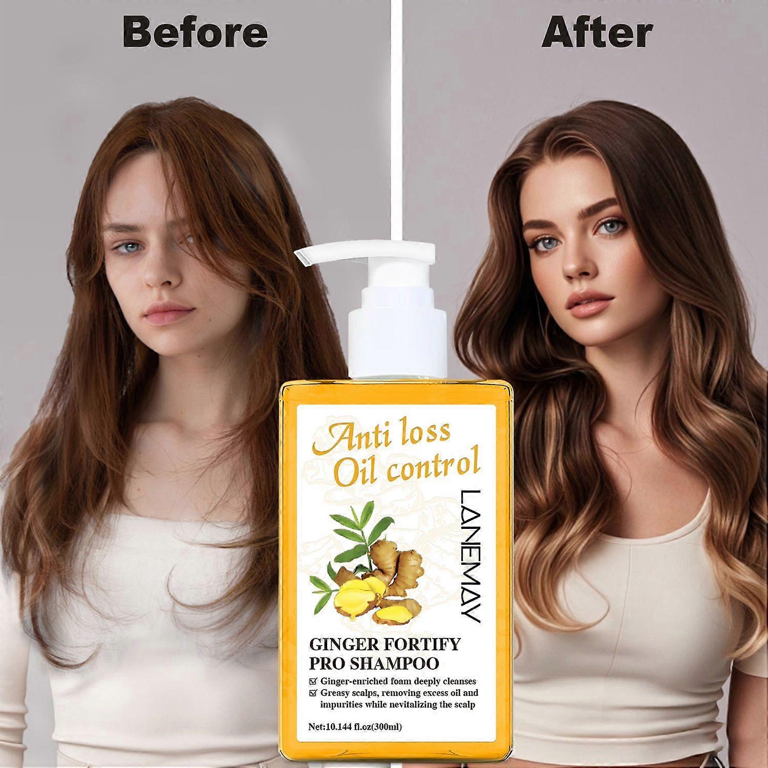 Shampooing instantané pour la repousse des cheveux au gingembre ...