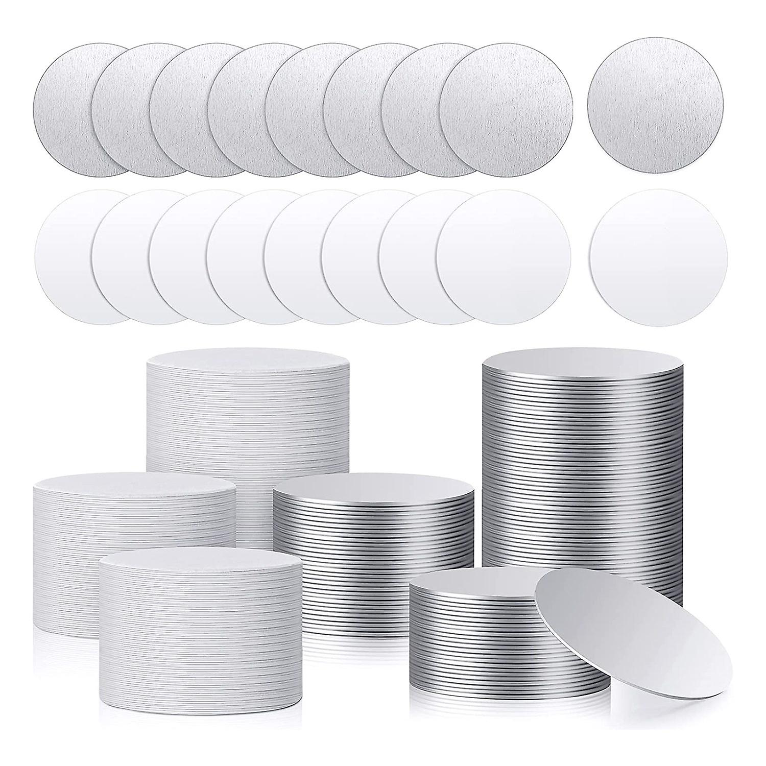 Sublimation Aluminum Stickers Set Round Bezel Pendant Tray Aluminum ...