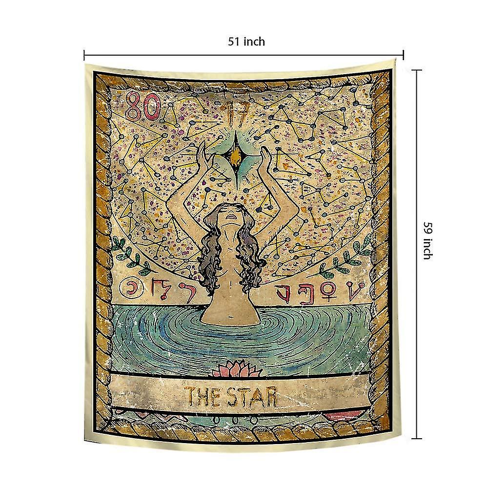 Tarot Star Tapestry, Tarot Card Astrology Tapestry Wall Hanging ...