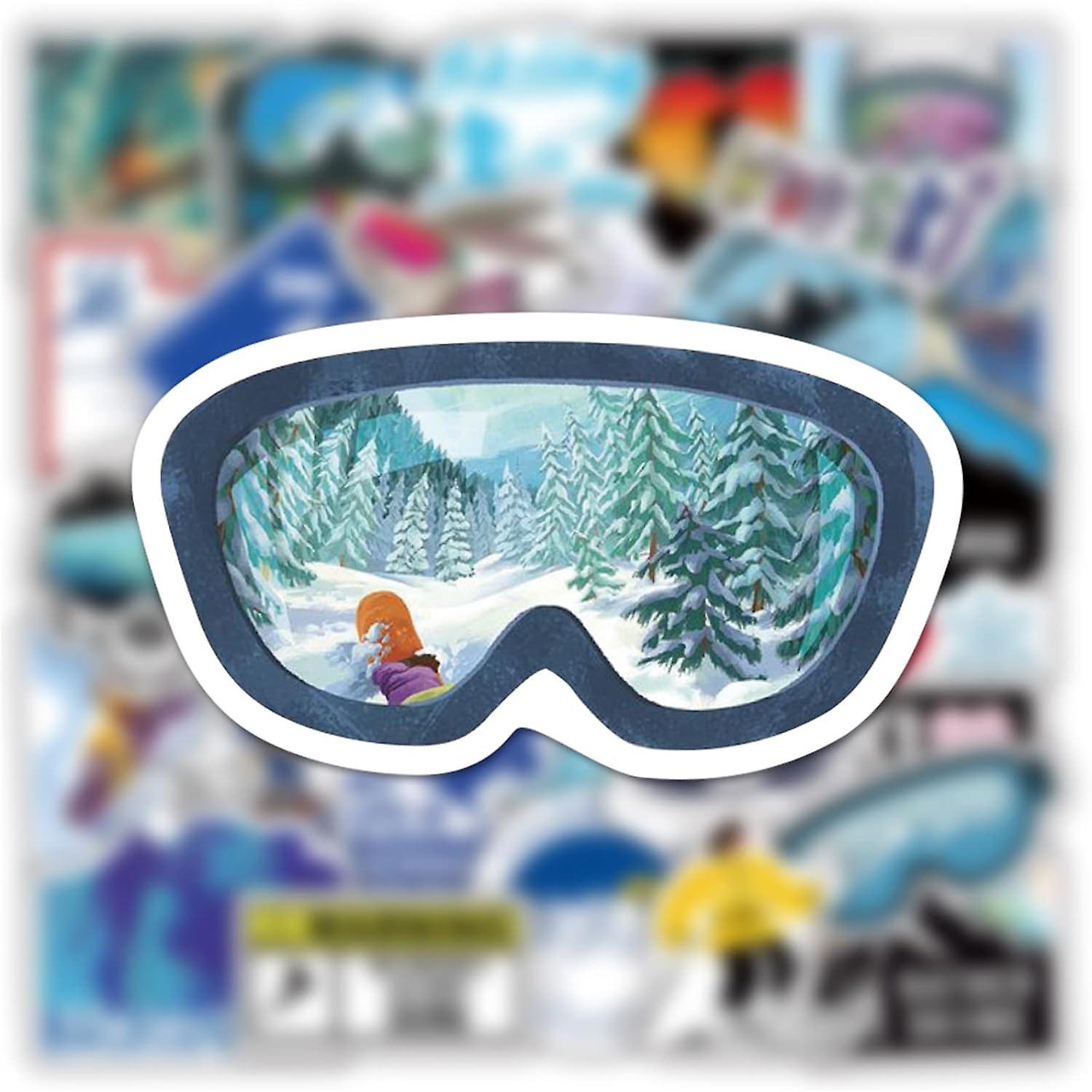 50Pcs Skiing Stickers, Snowboard Stickers, Winter Ski Sports Stickers ...