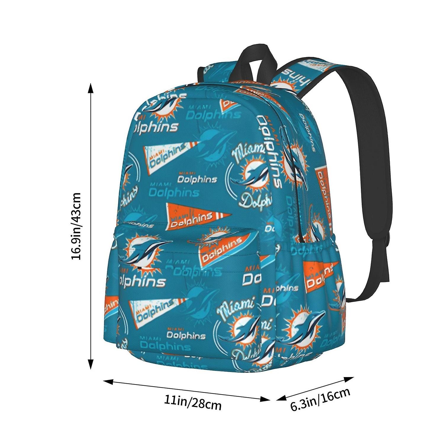 NFL Football Team Logo Backpack for School, Personalized Laptop Bag ...