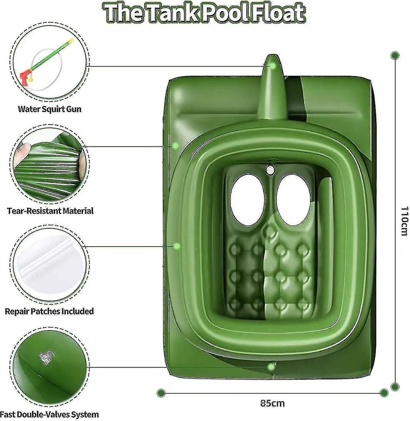 Pool uppblåsbar tank med vattenpistol, uppblåsbar tank Pool typ ...