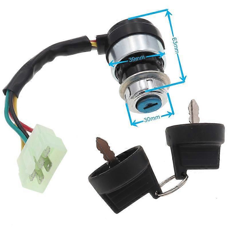 Universally 5 Wire 5 Pin Ignition Key Switch Start Lock With 2 Keys ...
