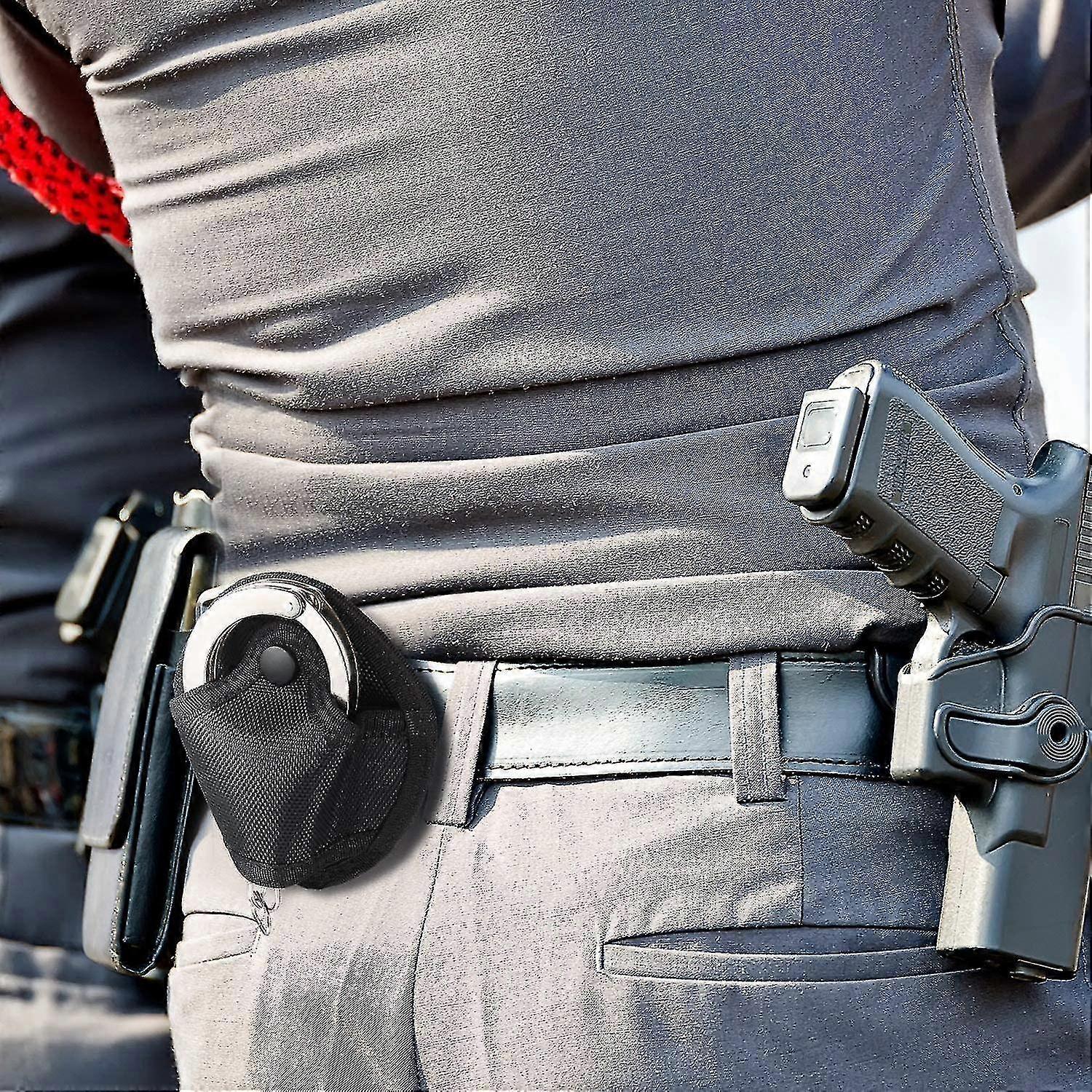 2 Packs Handcuff Cases Nylon Handcuff Holders Universal Handcuff Pouch ...