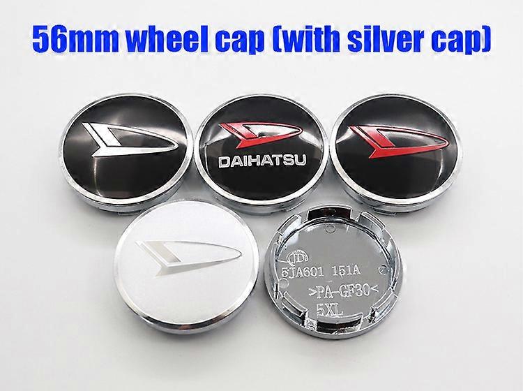 4pcs 56mm 60mm Daihatsu Dn Trec Logo Car Emblem Wheel Center Hub Cap ...