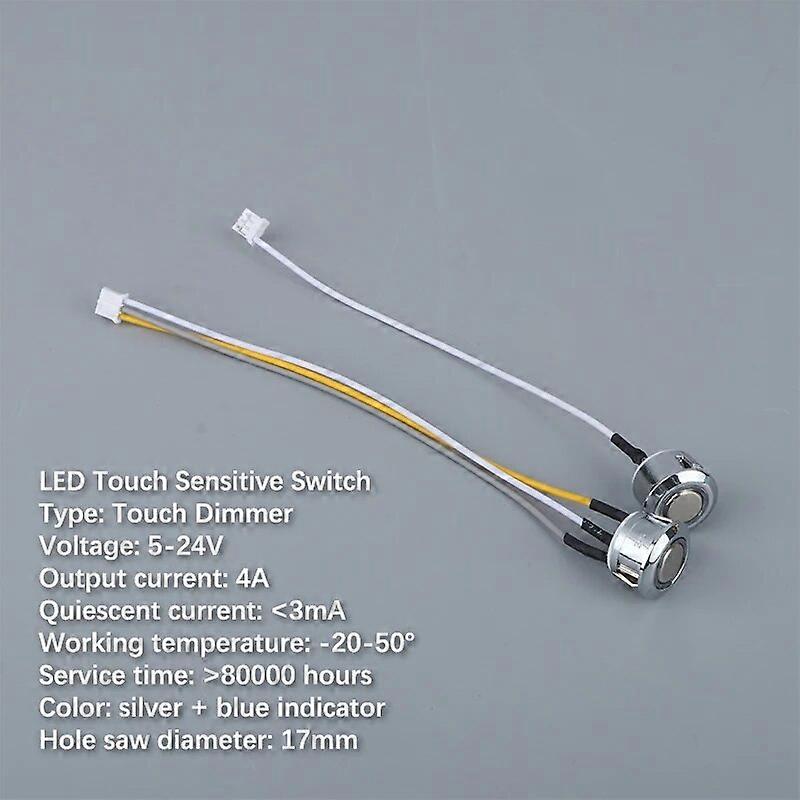 5-24V 4A Touch Switch 12V LED Strip Switch Button ON OFF Dimmer Touch ...