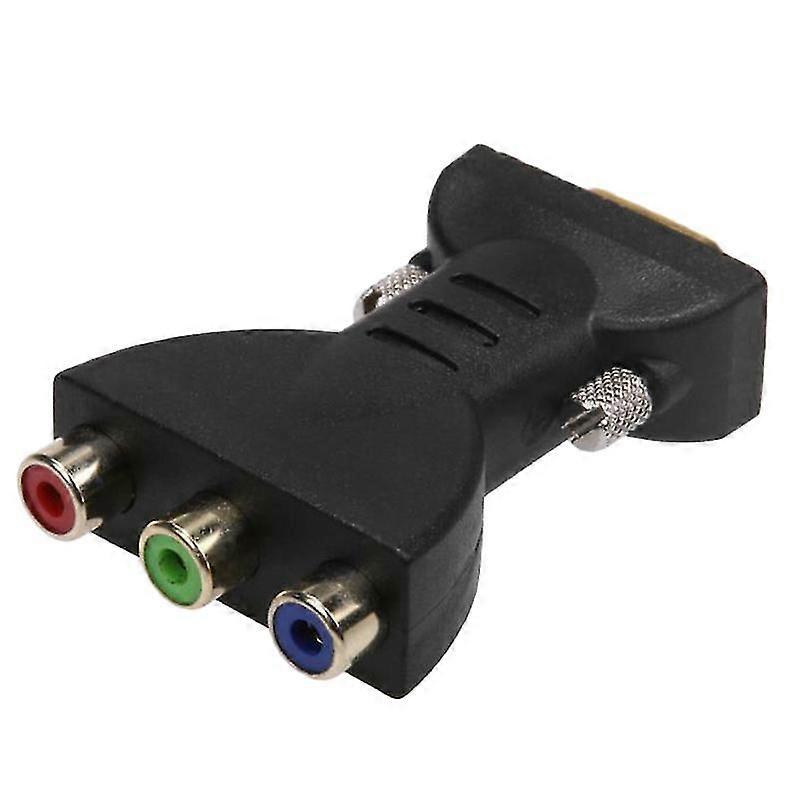 3rca Rgb Female To Hd 15-pin Vga Style Component Video Jack Adapter ...