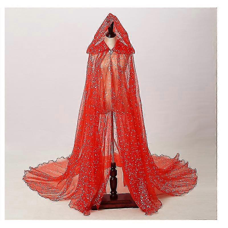 Stars Hood Cape Cloak For Women Gothic Punk Party Costumes Floor Length ...