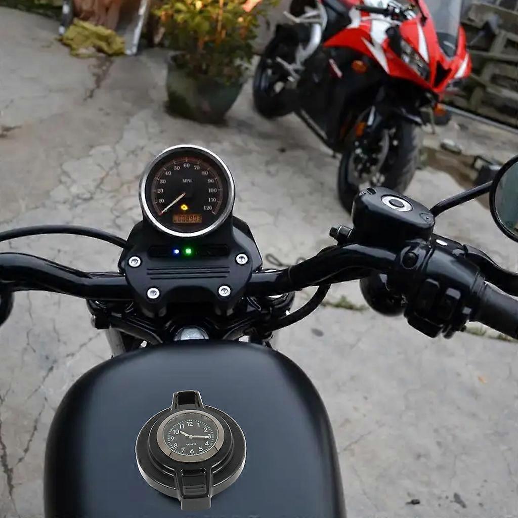 Motorcycle Fuel Tanks Cover Oil Box Cap with Clock for XL883 1200 ...