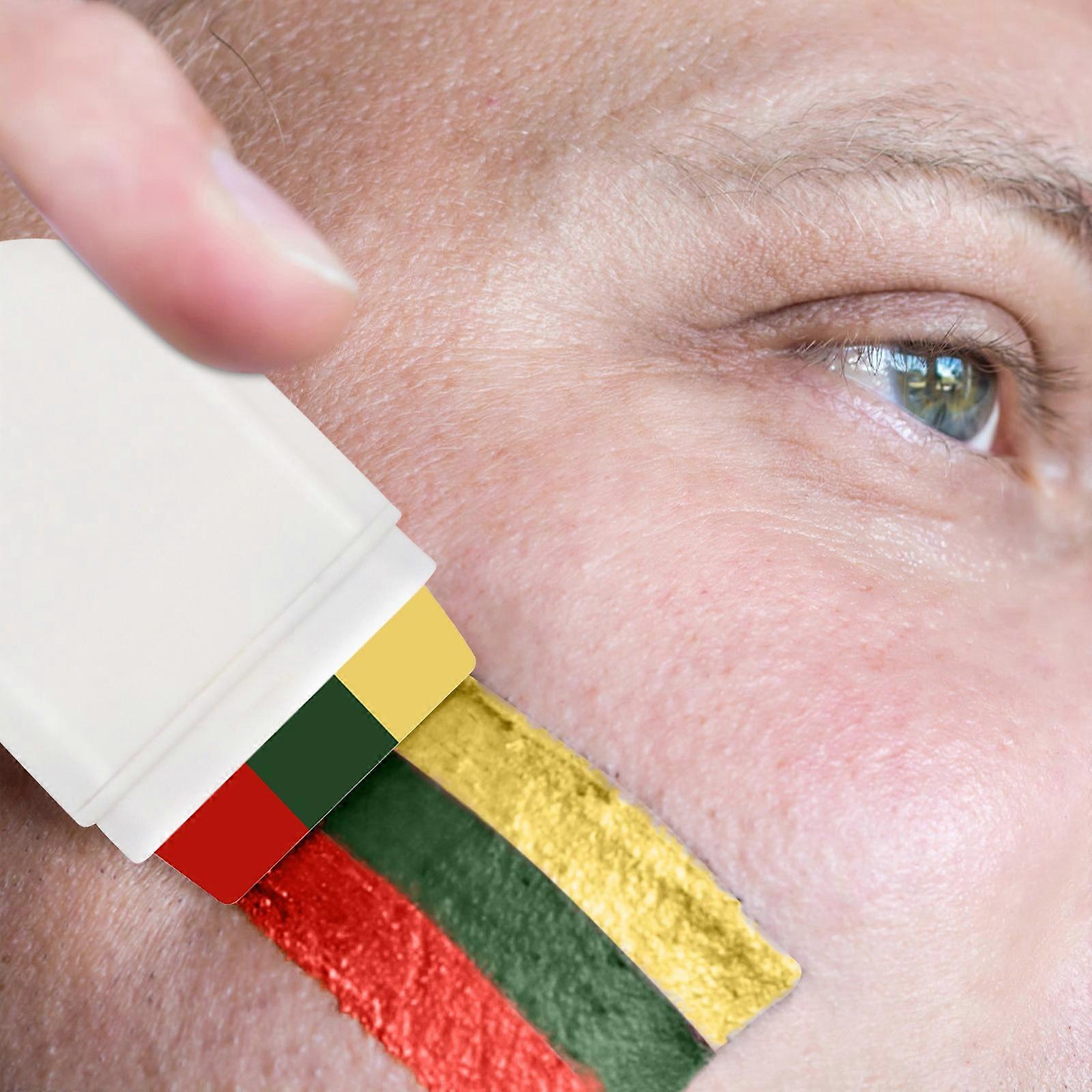 Flag Makeup Face Painting Tricolor Flag Face Paints Face Paints Body ...