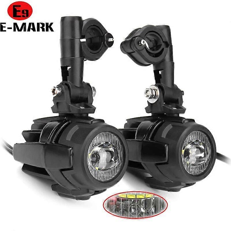 E9 Mark 40W LED Auxiliary Fog Light Assemblies Safety Driving Lamp Motorcycle for BMW R1200GS ...