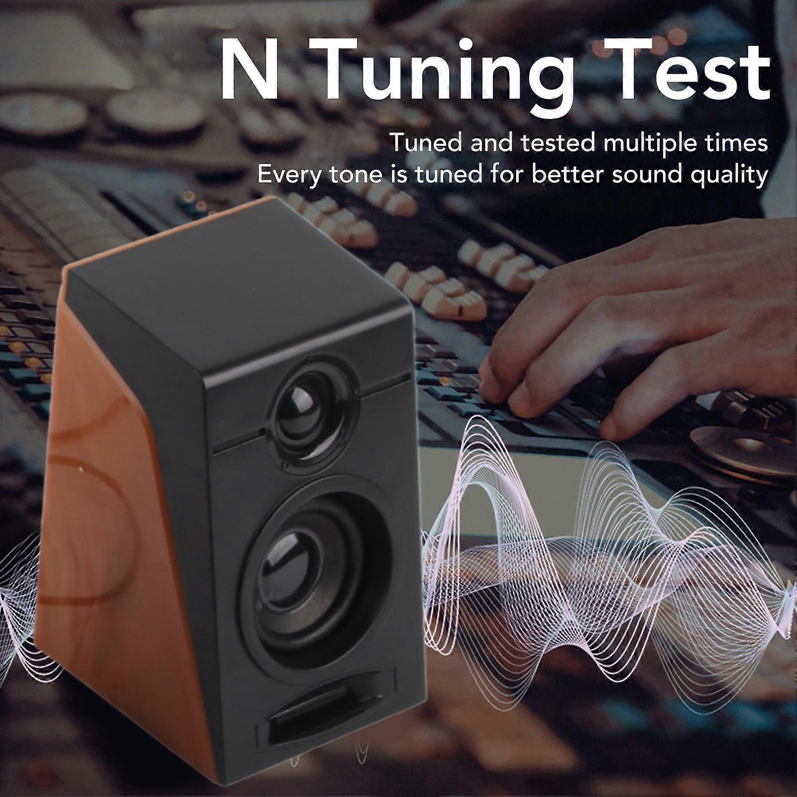 PC Speakers HiFi Deep Bass Adjustable Volume Plug and Play Desktop ...