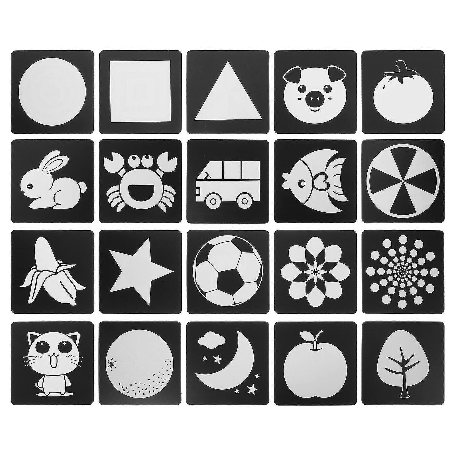 20pcs Baby Flashcards Kids Visual Stimulation Toys Infant Newborn Gifts ...