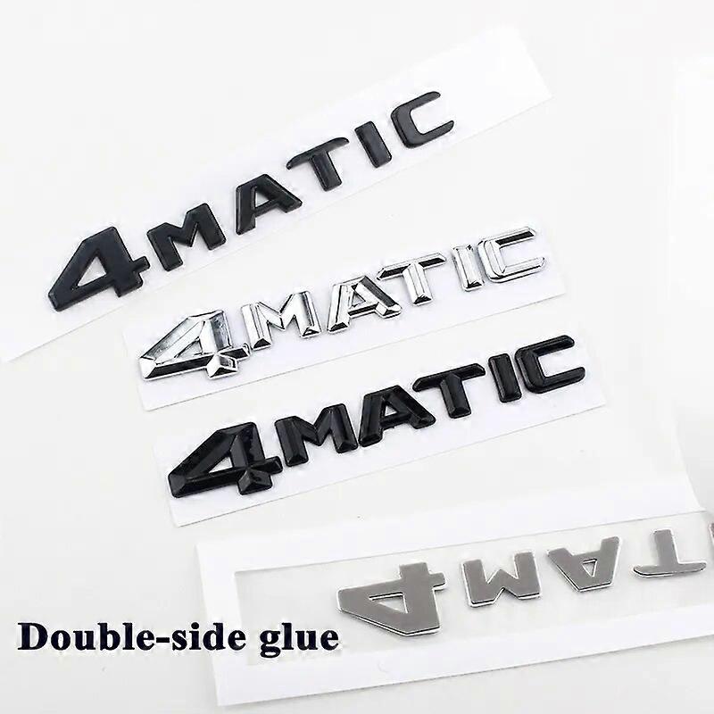 3D 4MATIC Logo Car Trunk Emblem Badge For Mercedes AMG E C S GLC GLA ...