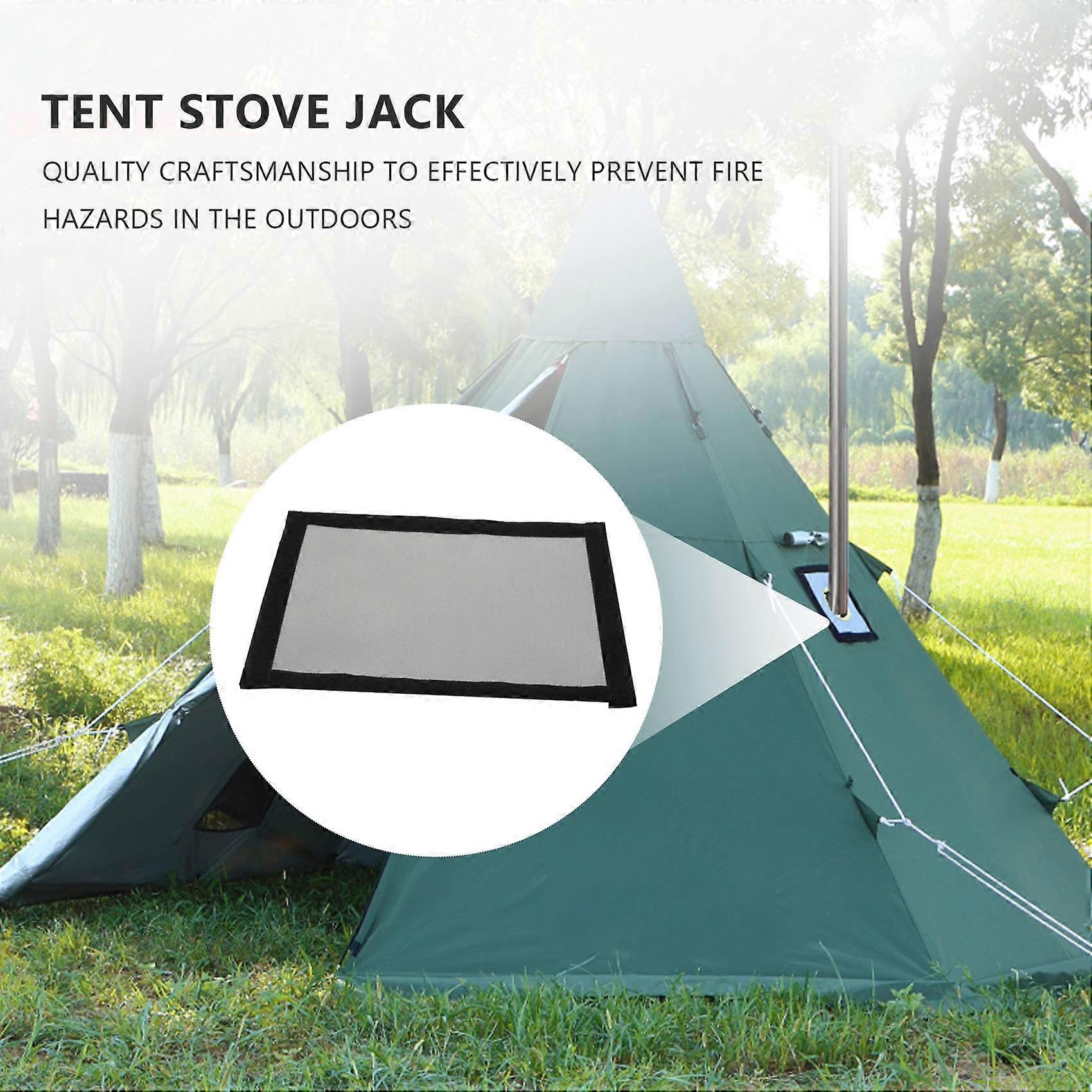 Tent Stove Jack Fire-Resistant Pipe Vent Accessory for Canvas Camping ...