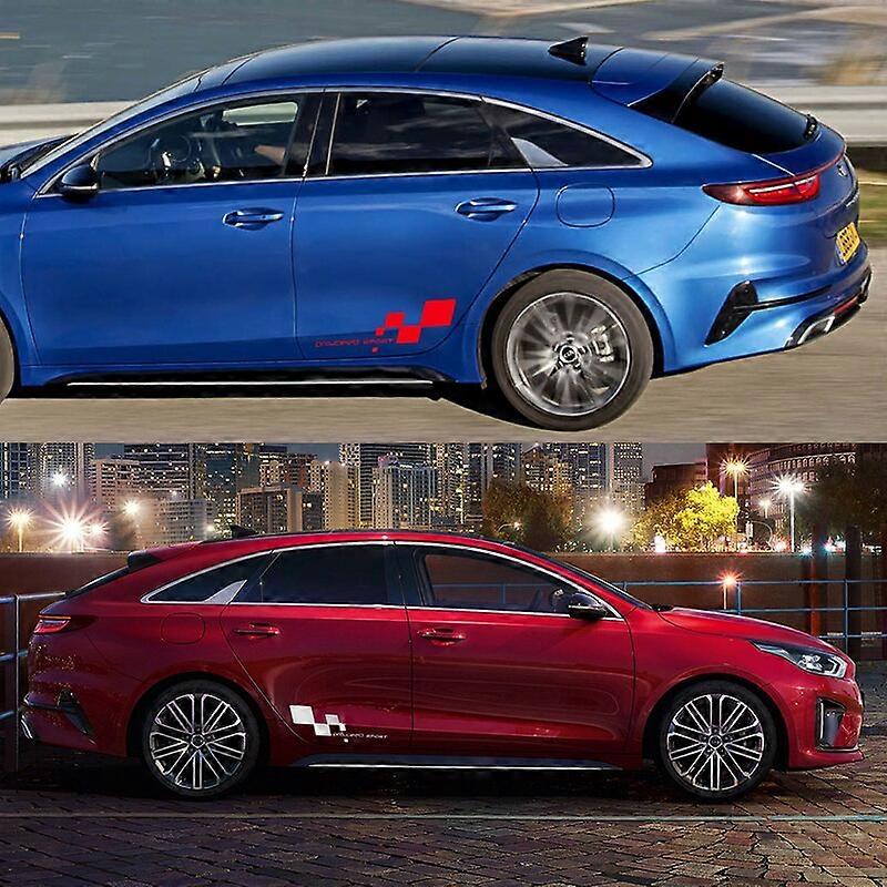 2PCS Car Door Side Stickers For Kia Proceed GT GD ED Line Auto Tuning ...