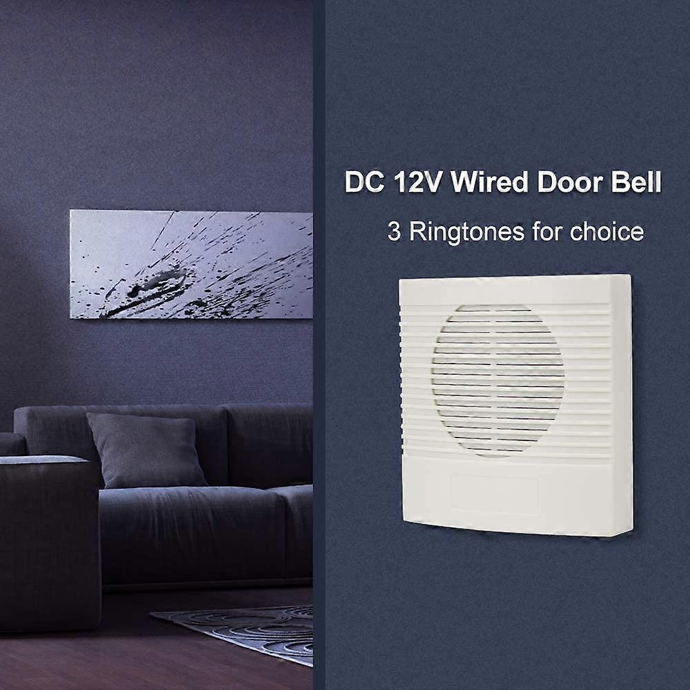 Wired Electronic Doorbell Chime DC 12V 3 Rings Access Control ...