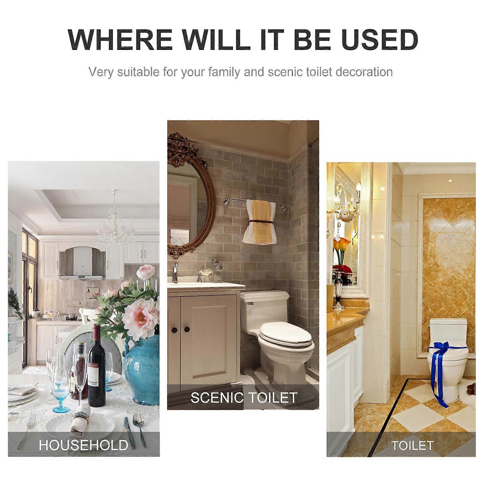 1 Set Acrylic Toilet Signs Toilet Identification Plate Creative ...