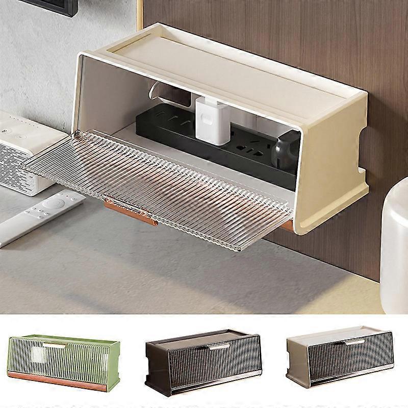 Router Storage Box Wall Mounted Transparent Large Capacity Wifi ...
