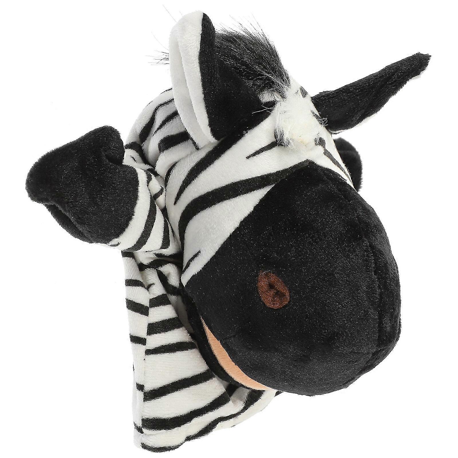 Cartoon Zebra Shape Plush Hand Puppet Child Baby Favor Dolls Kids Glove ...