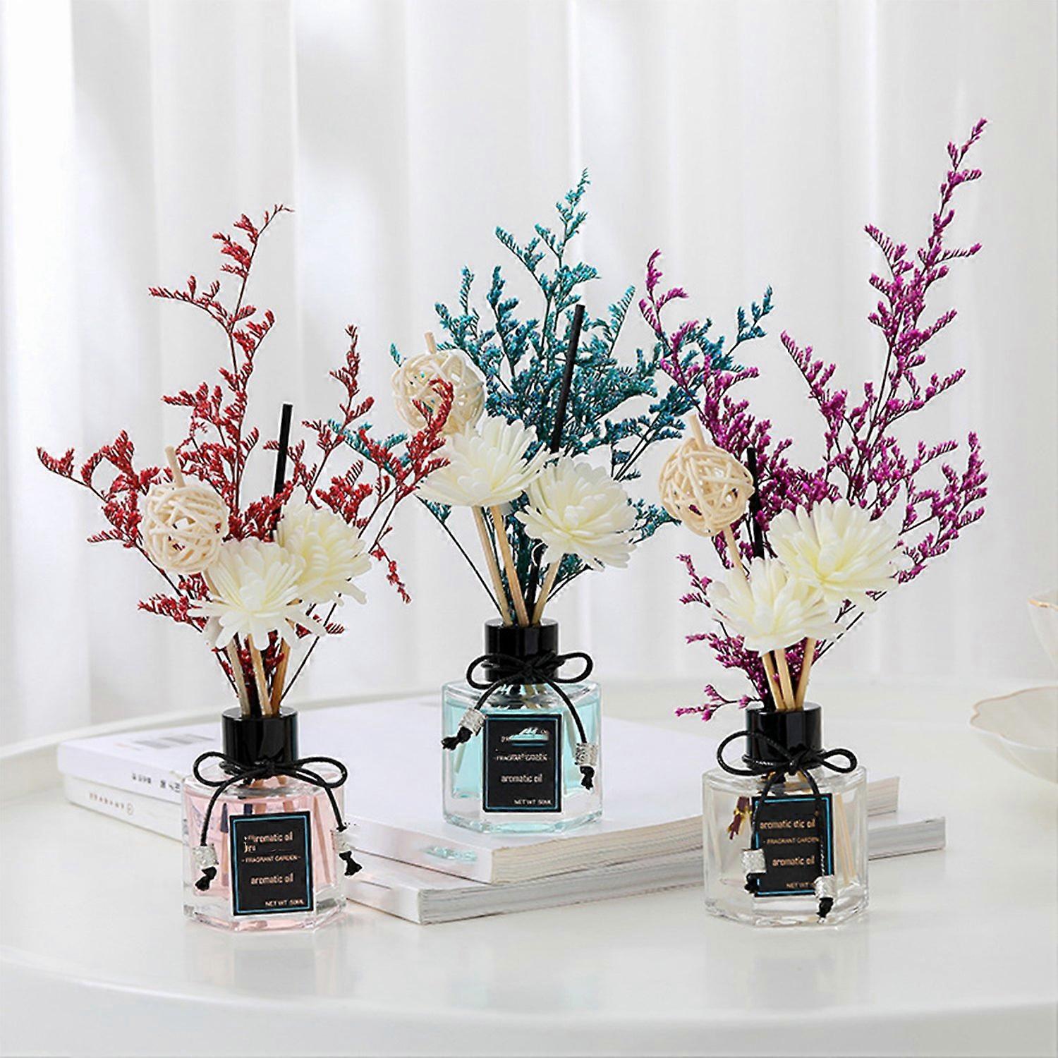 50ml Glass Diffuser Plant Rattan Deodorizing Decorative Odor Removal ...