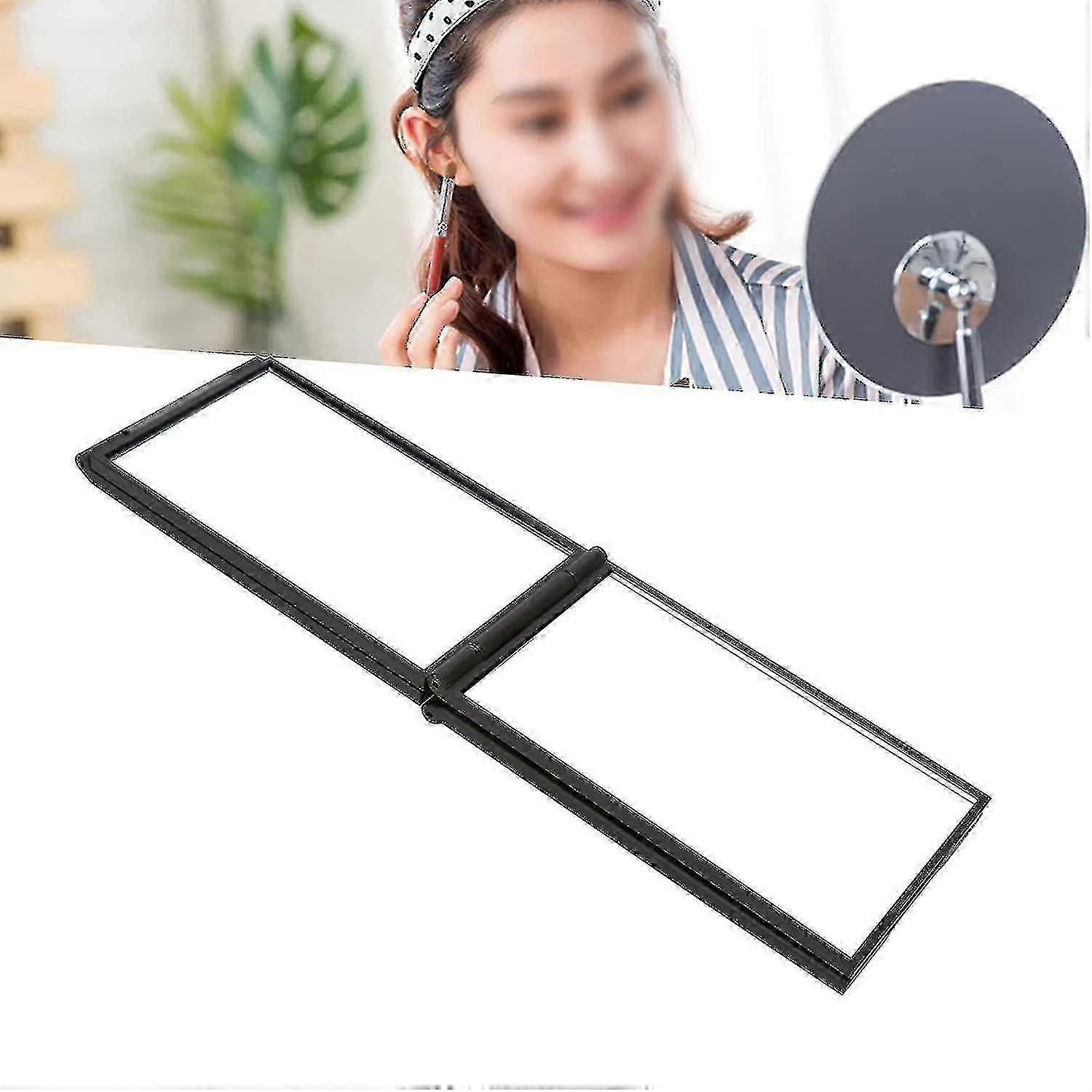 4 Way Mirror, 360 Degree Handheld Desktop 4 Panel Mirror Way Mirror For ...