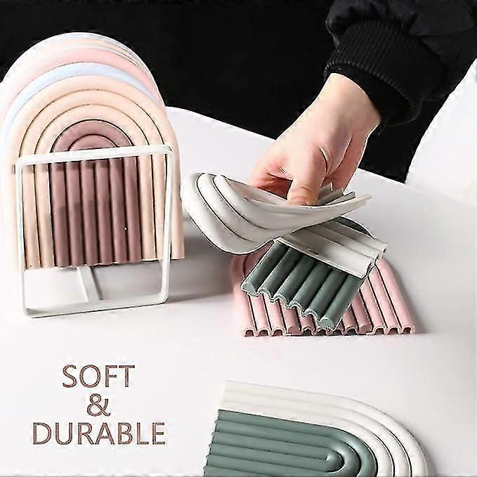 Set of 2 separable trivets made of heat-resistant and non-slip silicone ...