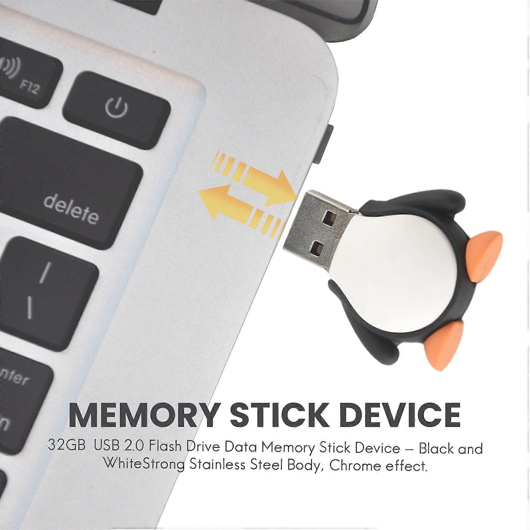 32GB Novelty Cute Penguin USB 2.0 Flash Drive Data Memory Stick Device ...