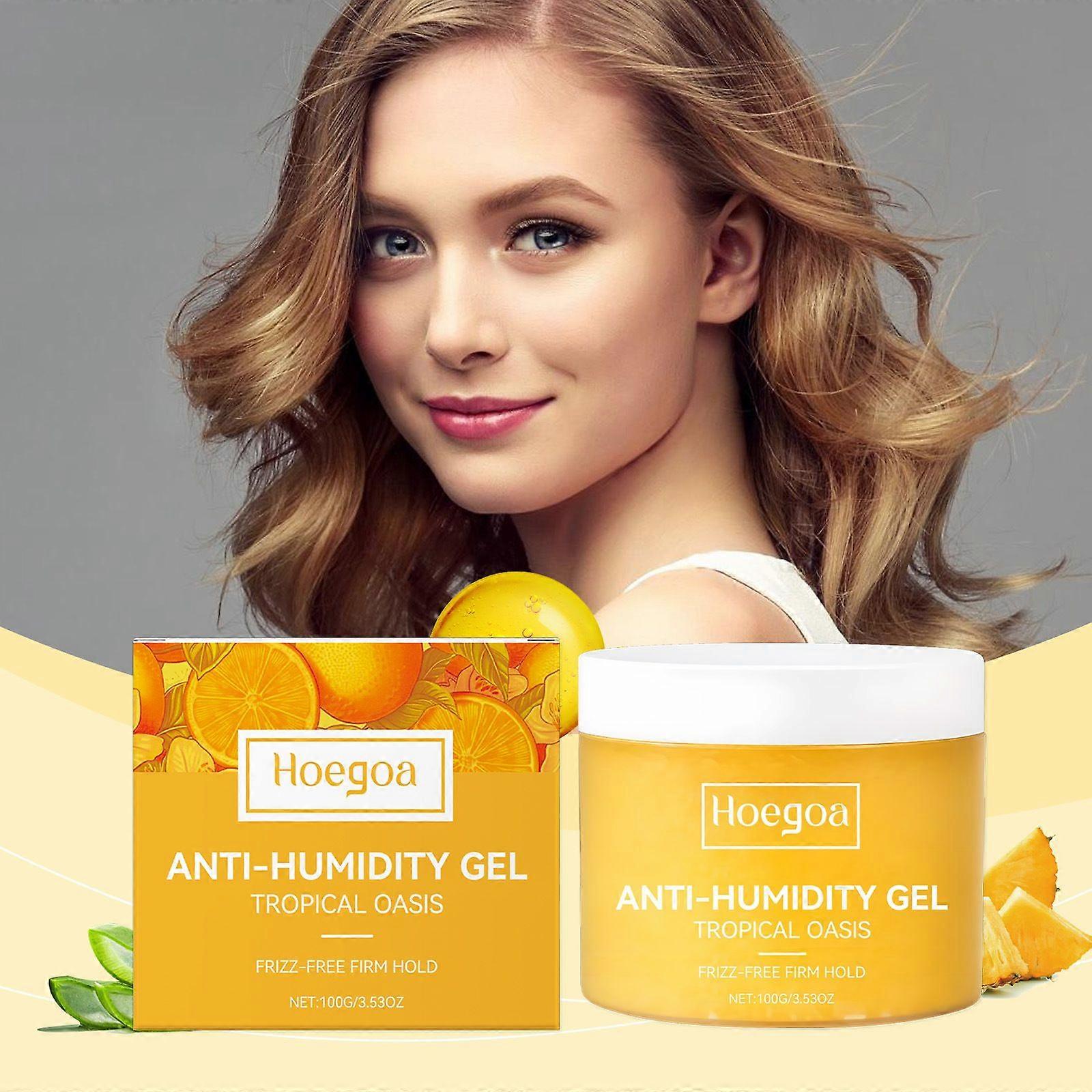 Anti-Humidity Hair Gel 100g | Frizz-Free Firm Hold & Tropical Oasis ...