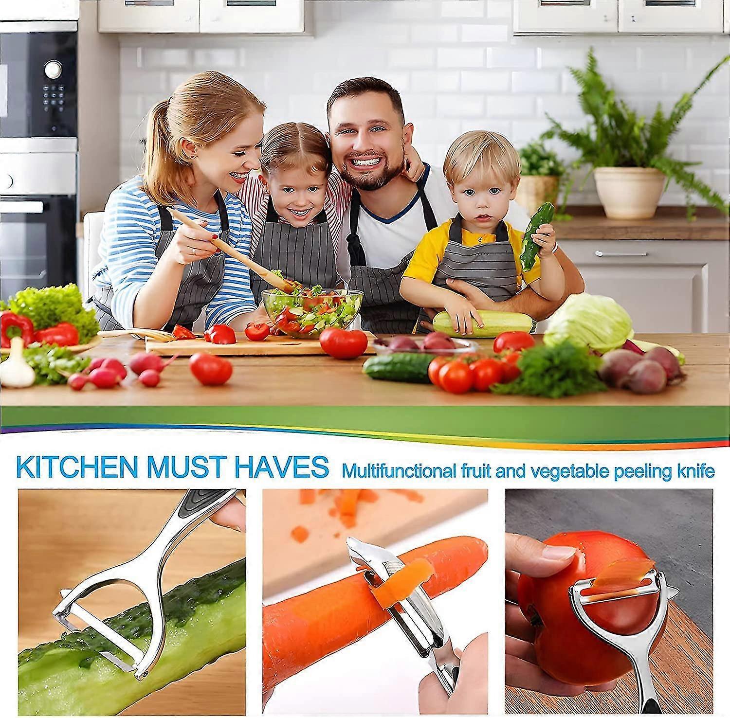 2pcs Vegetable Peeler For Kitchen, Potato Peelers For Fruit Straight ...