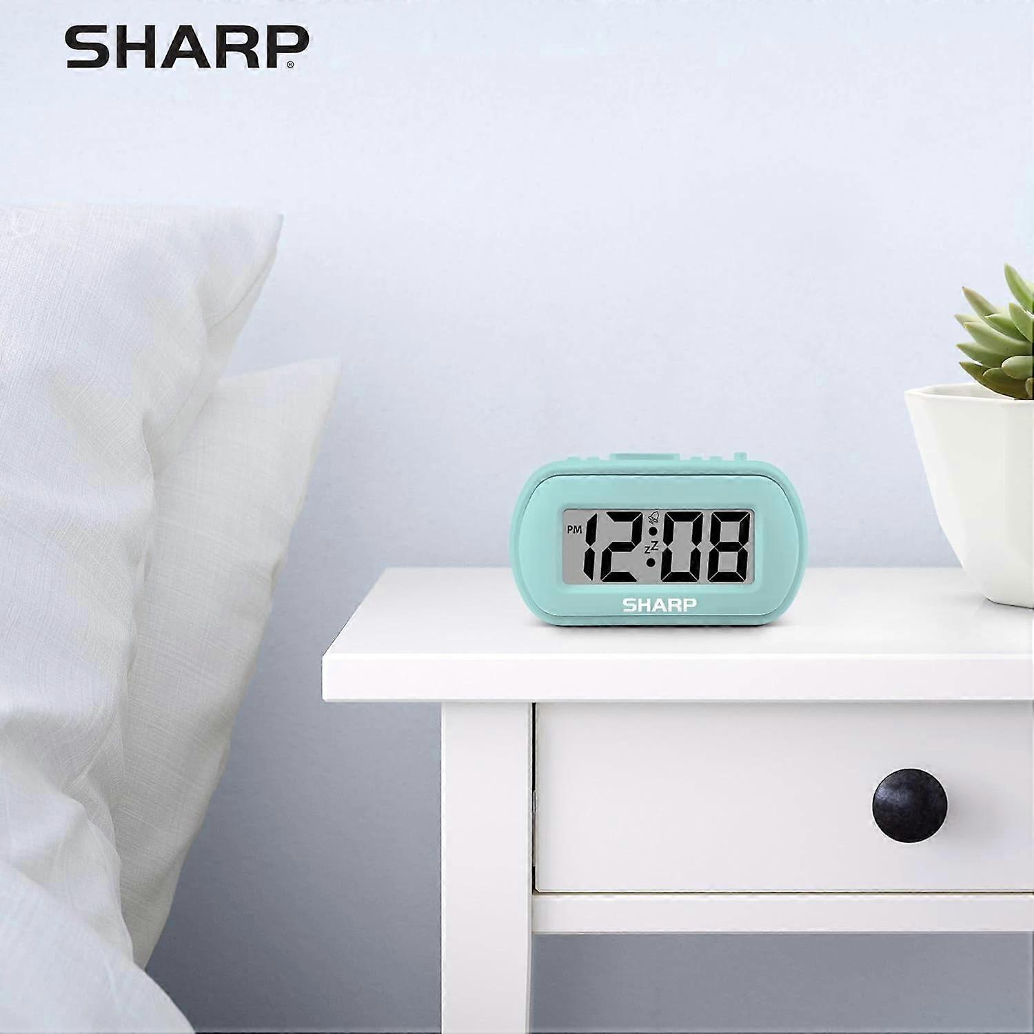 Digital Alarm Clock, Tactile Case with Soft Rubberized Finish, Battery ...