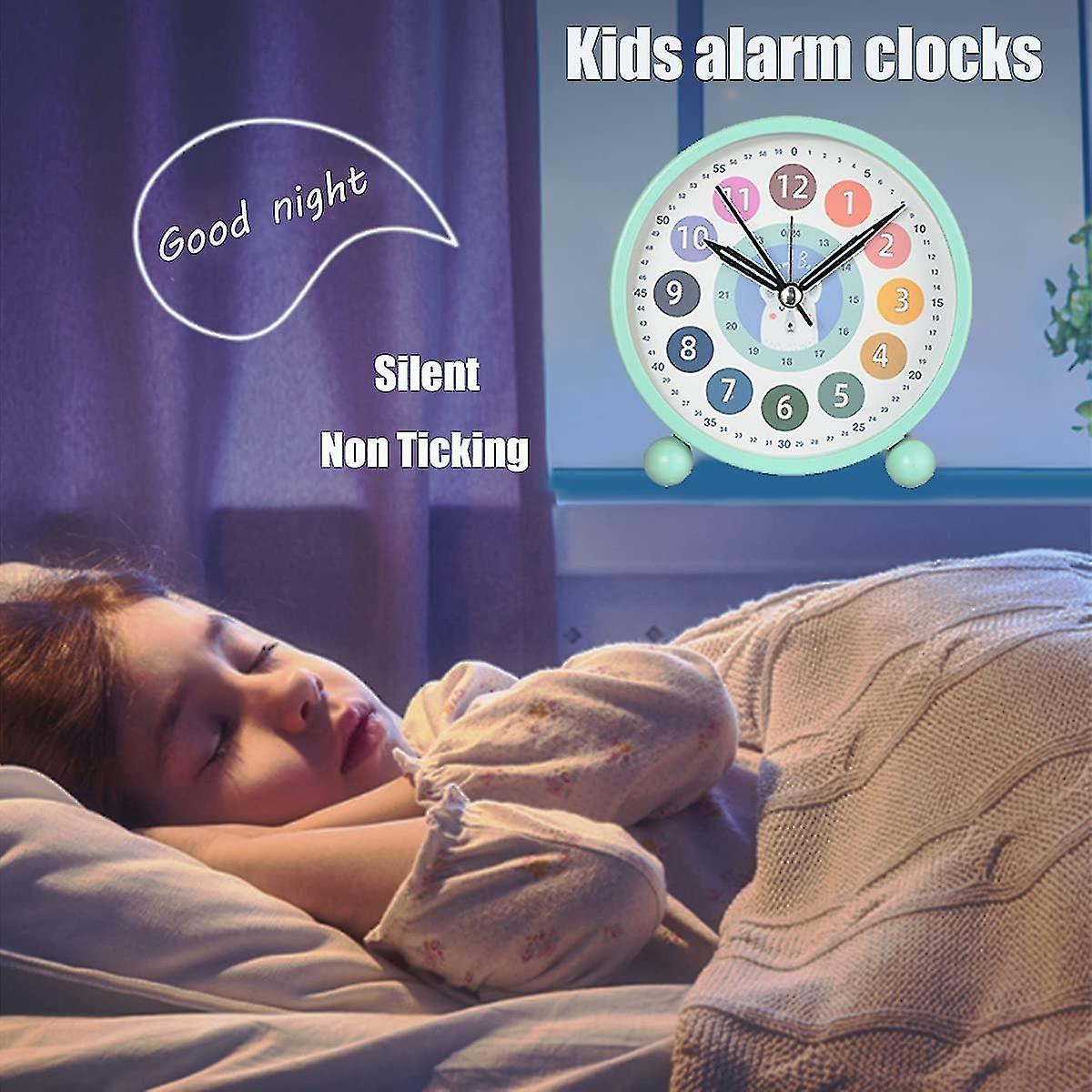 Kids Learning Alarm Clock For Boys/girls , Silent Small Cute Table ...