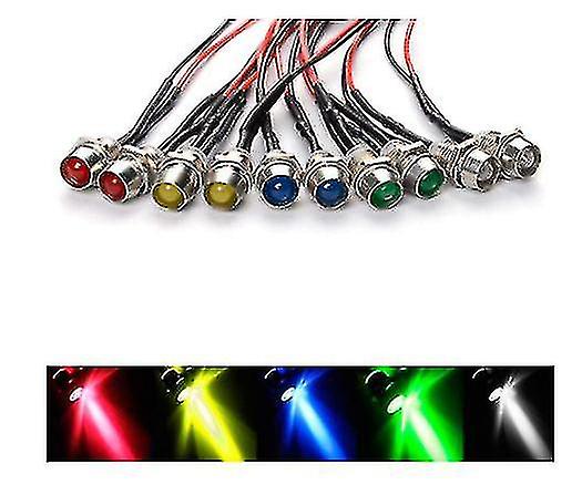 Led Indicator, 12v Indicator Bulb Dashboard Dashboard Panel Warning ...