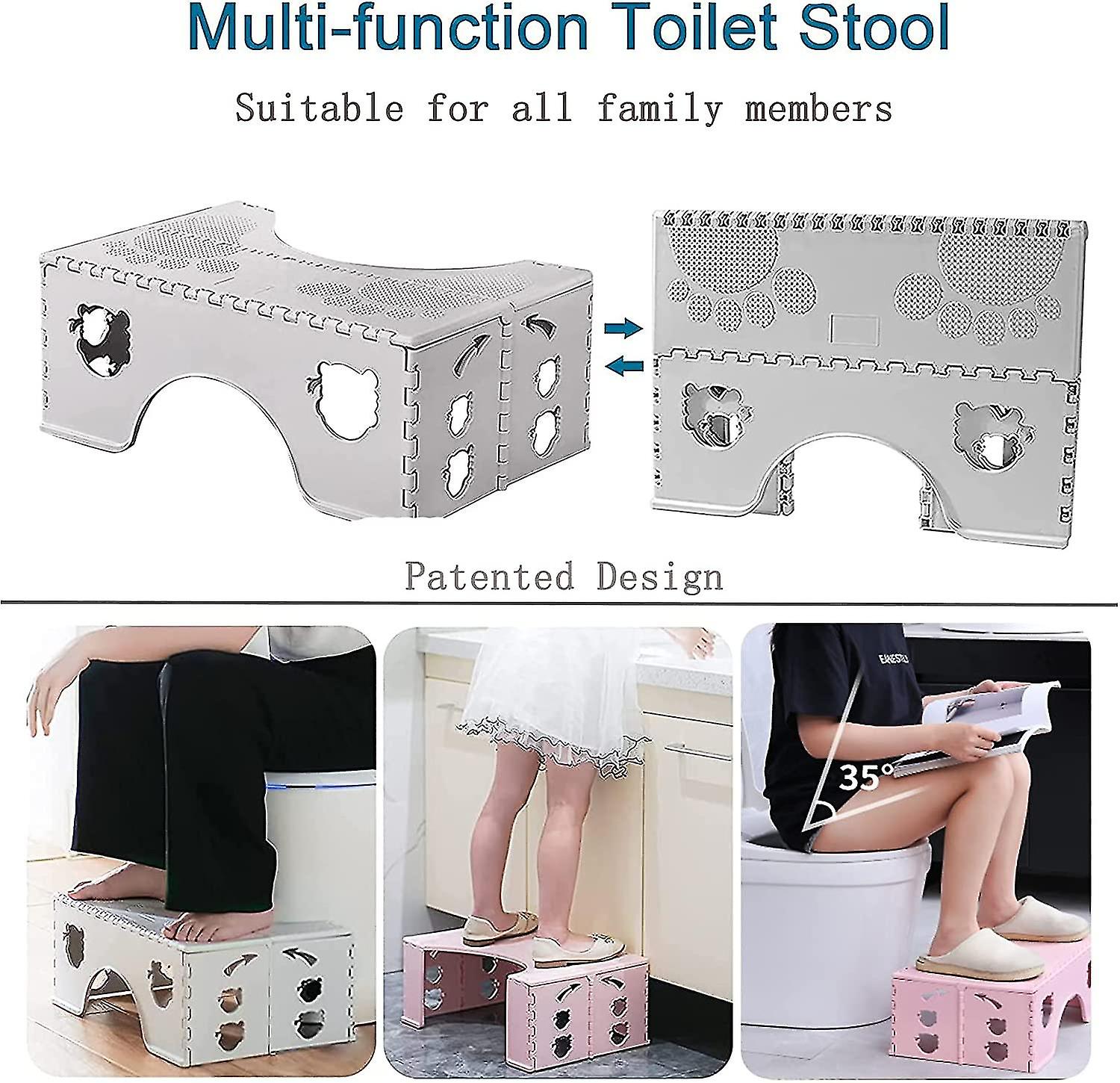 Foldable Toilet Stool - Physiological Squatty Potty For Adults And ...