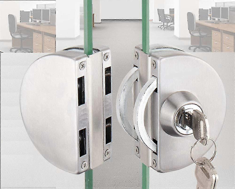 Double Glass Door Lock 304 Stainless Steel, Both Sides Open Frameless ...