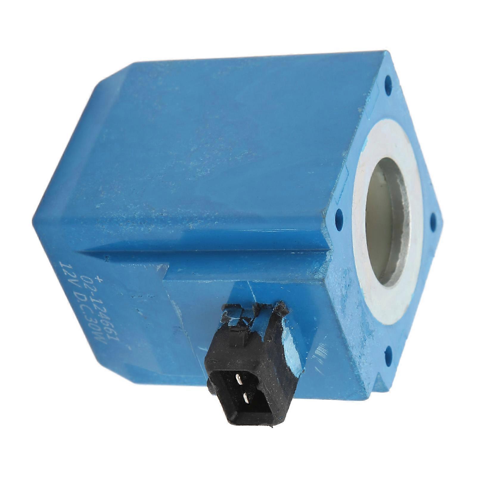 Solenoid Coil 02 124661 12V 30W Round Pin Valve Coil Replacement for ...