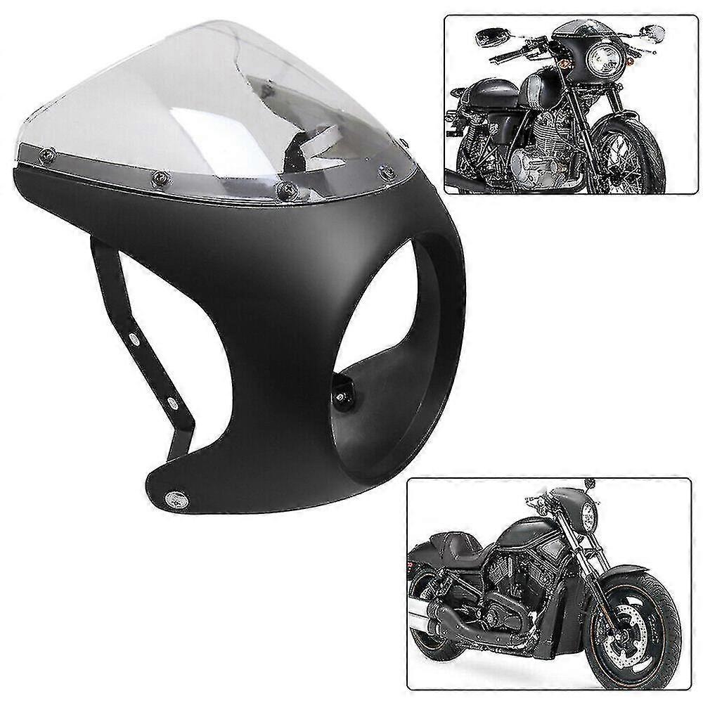 2024 Universal Motorcycle Cafe Racer 7inch Headlight Handlebar Fairing ...