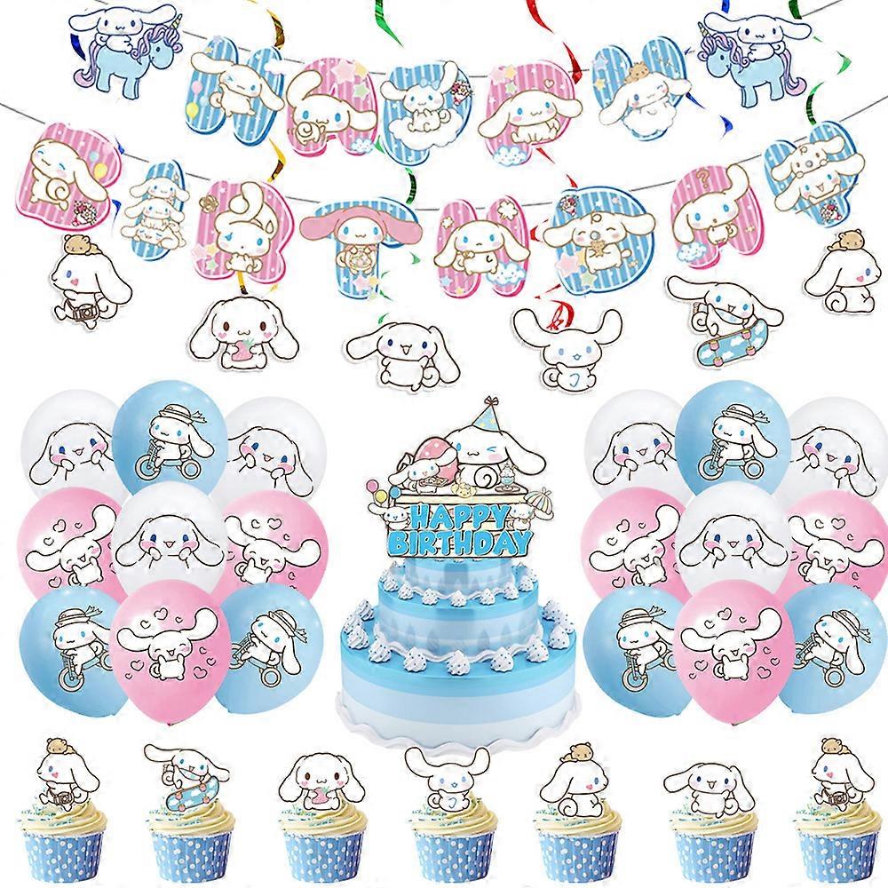 Cinnamoroll Party Decorations,Birthday Party Supplies For Cinnamoroll ...