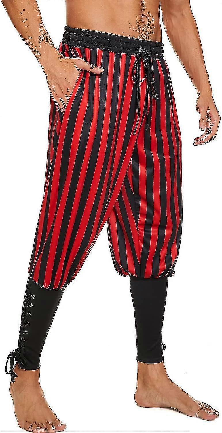 Men's Ankle Banded Pants Medieval Viking Navigator Pirate Costume ...