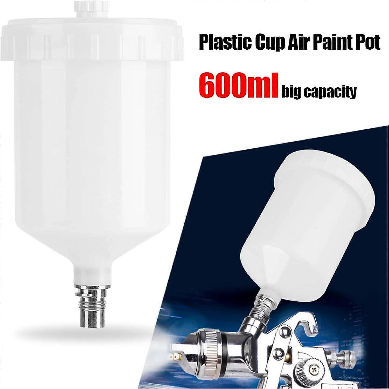 Sata Paint Cup 600mL Paint Gun Plastic Cup ABS Plastic Gravity Feed ...