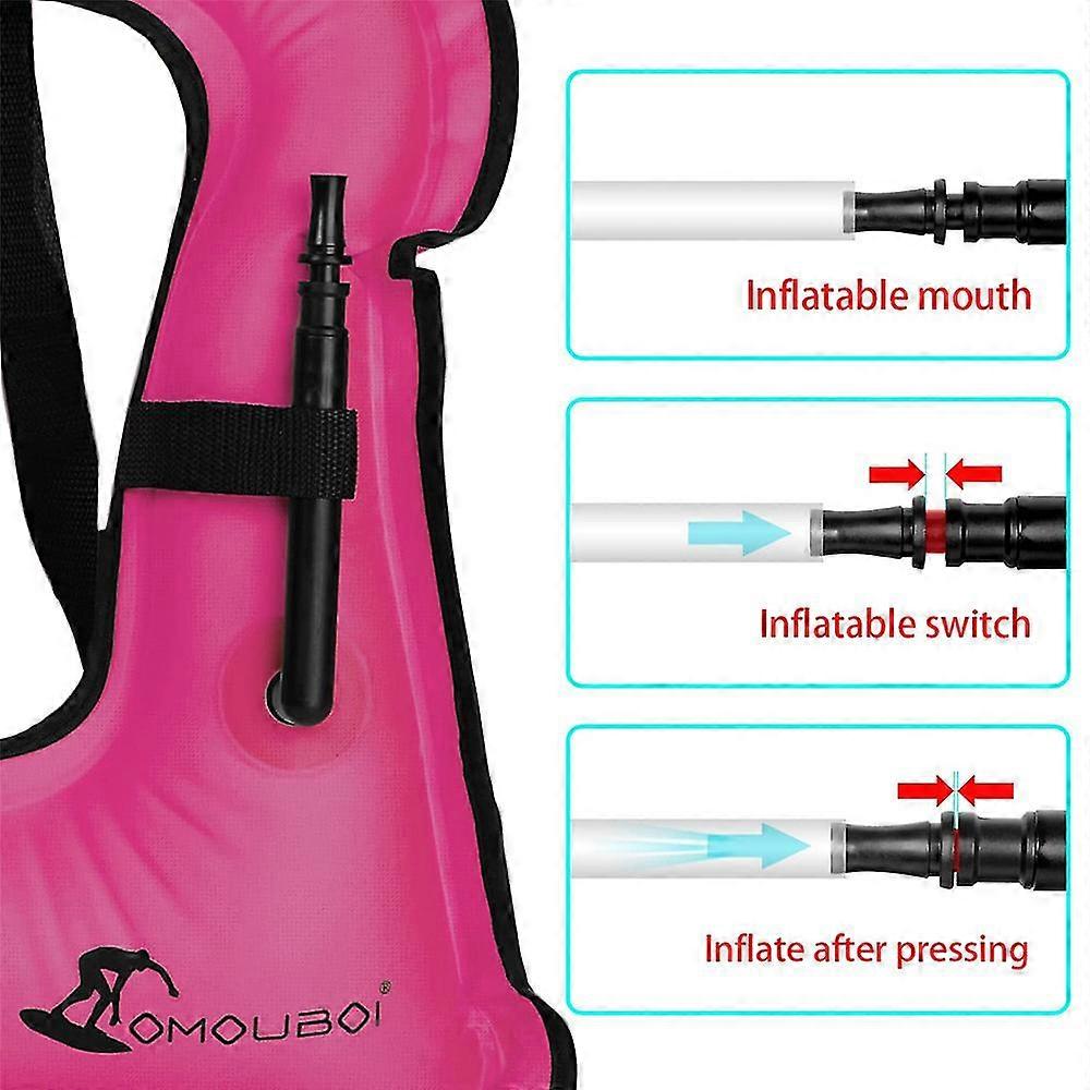 Universal Snorkel Vest For Adults, Inflatable Swim Vest Jacket For ...