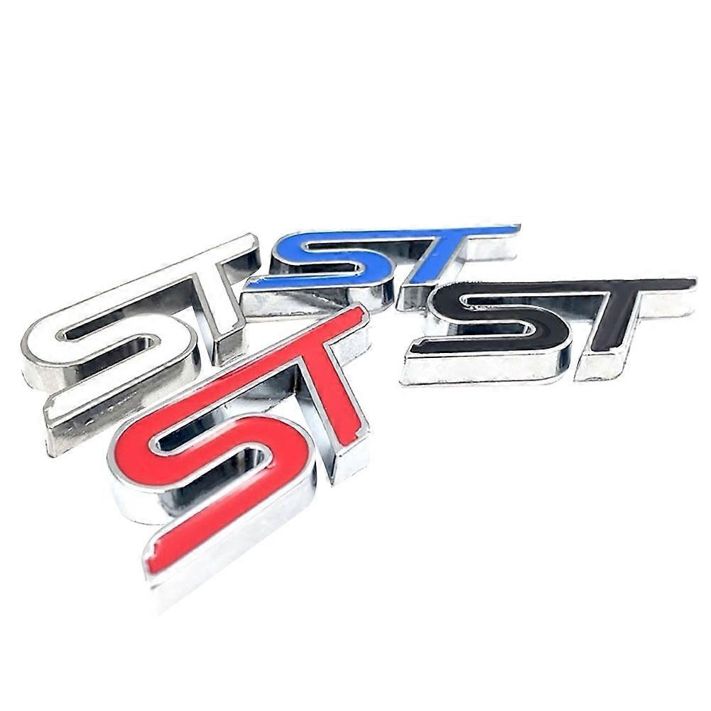 3D ST Racing Car Metal Emblem Badge Sticker Decor for Ford Focus Fiesta ...