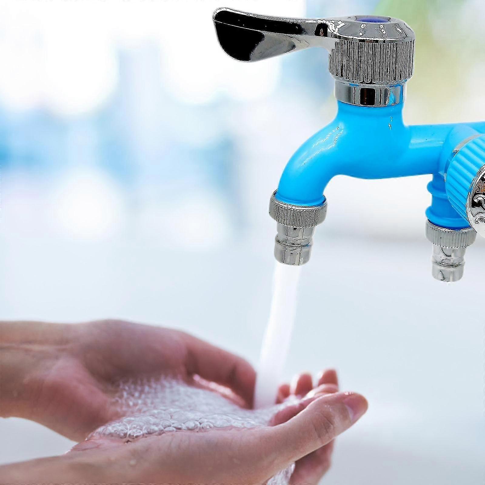 90 Degree Double-valve Water Tap Double External Control Durable Brass ...