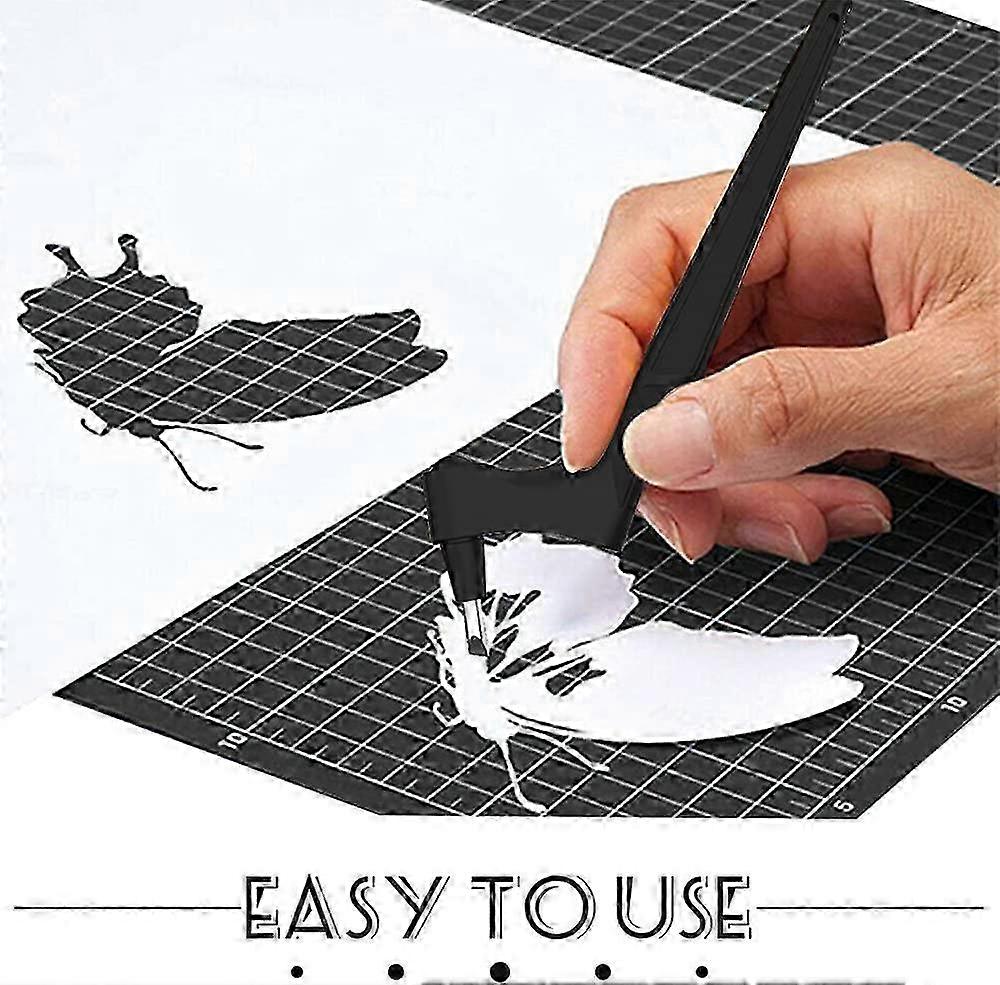 Art Cutter Tool, 2 Pieces Rotary Craft Knife, Stainless Steel Precision ...