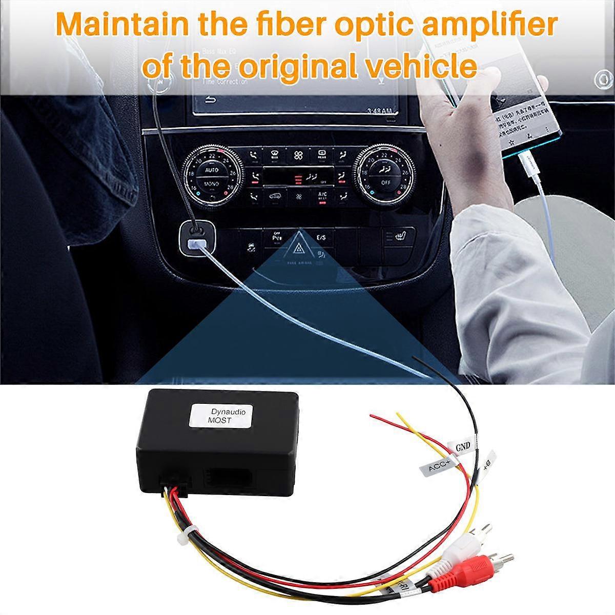 Car Stereo MOST Fiber Optical Radio Decoder Amplifier Adapter Box ...