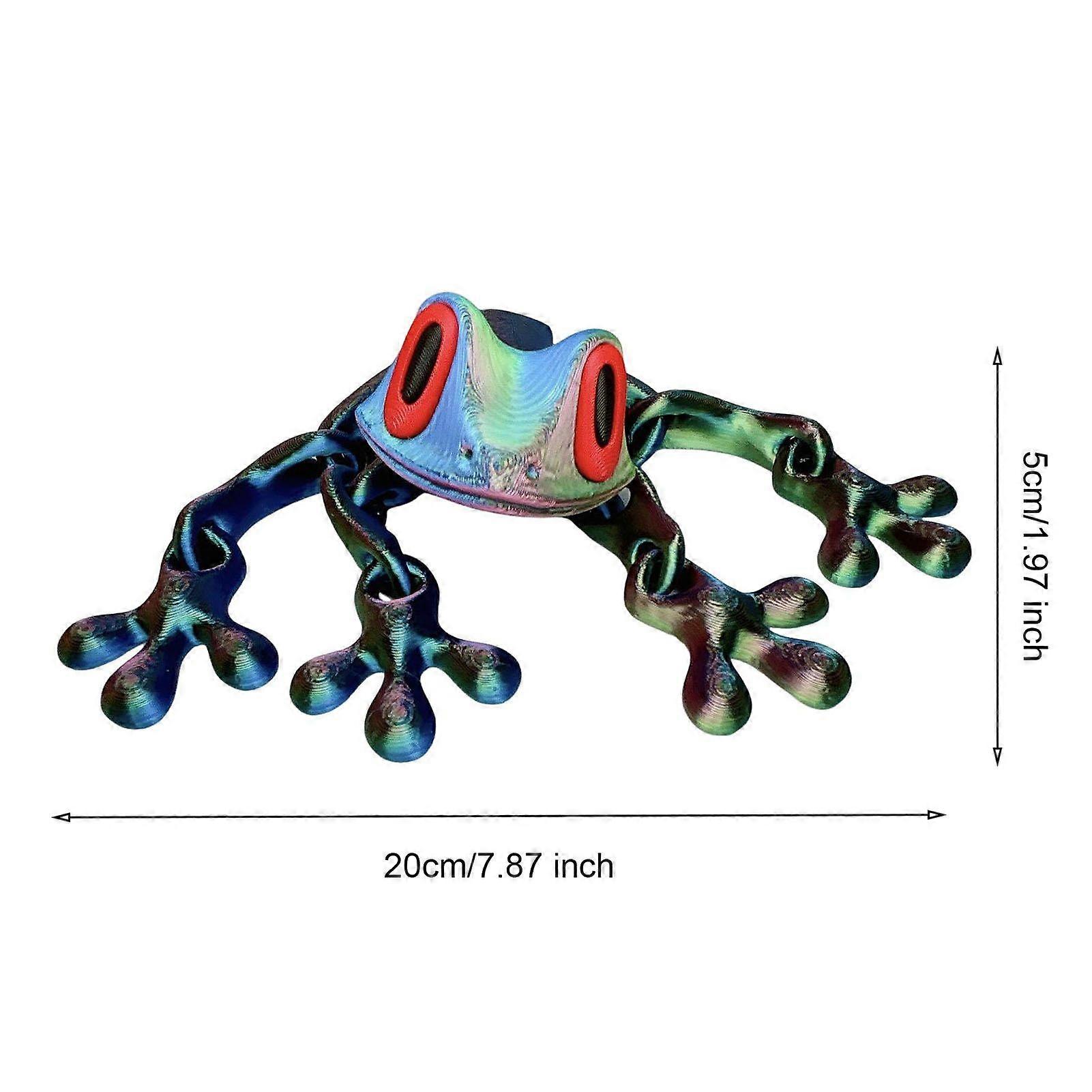 3D Printed Magnetic Frog Fake Articulated Frog Figurine Refrigerator ...