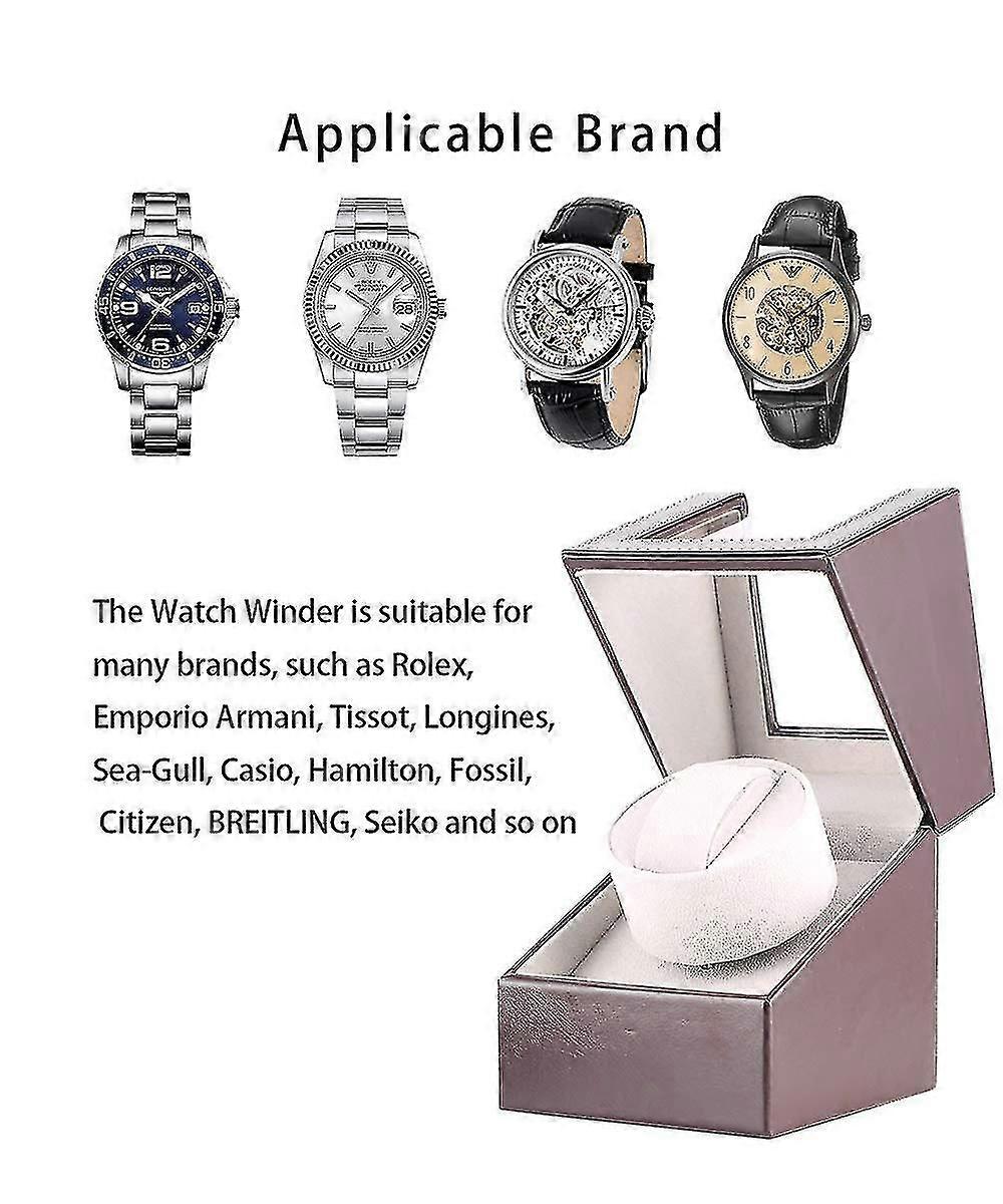 Ultra-quiet Rotation Turns Per Day Watch Winding Box Jewelry Watch Box ...