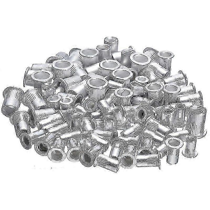 100 stk M4 M5 M6 M8 naglemuttere i rustfritt stål, gjengede innsatser ...